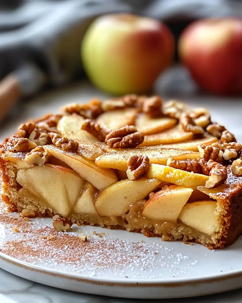 Apfelkuchen Mit Walnuss Und Zimt